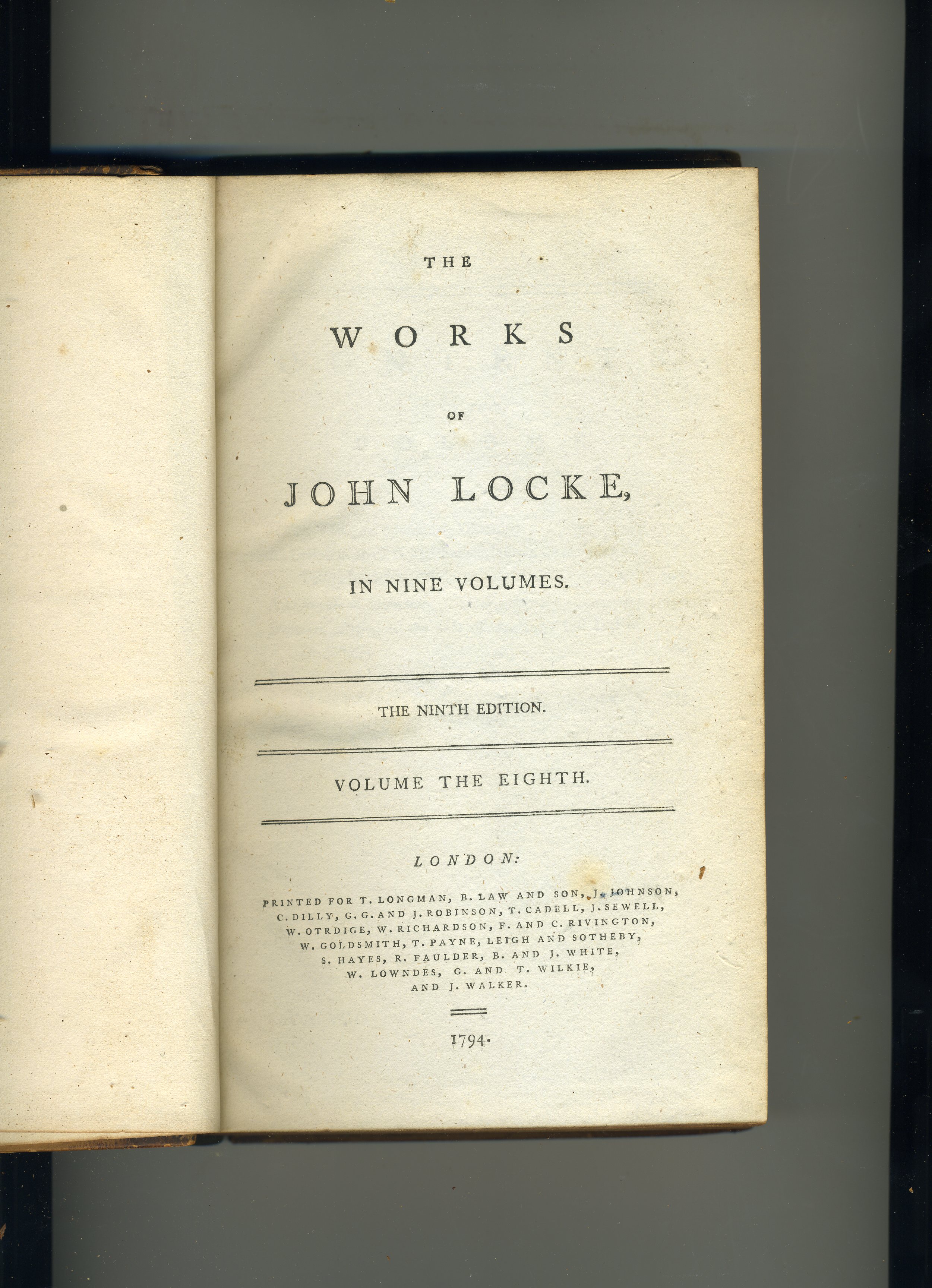 The Works of John Locke, Volume 8 - Emmanuel Missionary Institute